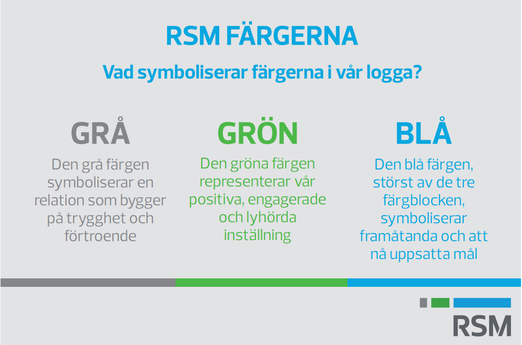 What does the RSM colours symbolize? | RSM Sverige What does the RSM colours symbolize? | RSM Sverige